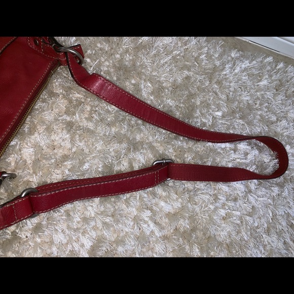 Fossil | Bags | Fossil Red Crossbody Purse | Poshmark